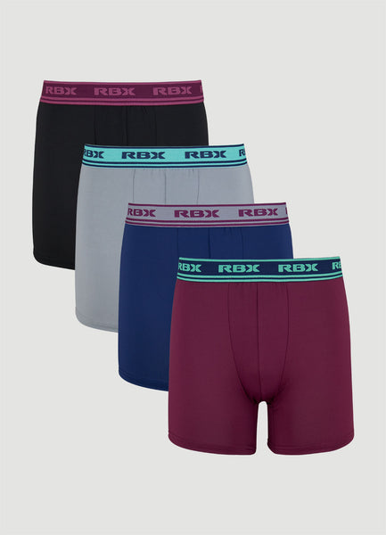 Men's Quick Dry Boxer Briefs 4-Pack – RBX Active