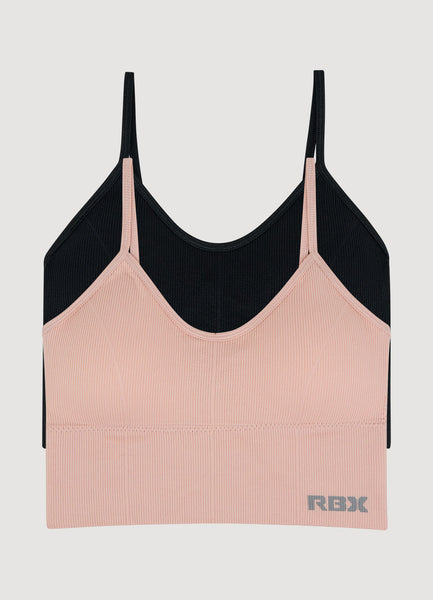 Seamless Longline Ribbed Bralette 2-Pack – RBX Active