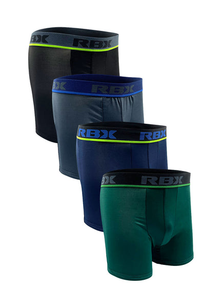 Men's Quick Dry Boxer Briefs 4-Pack – RBX Active