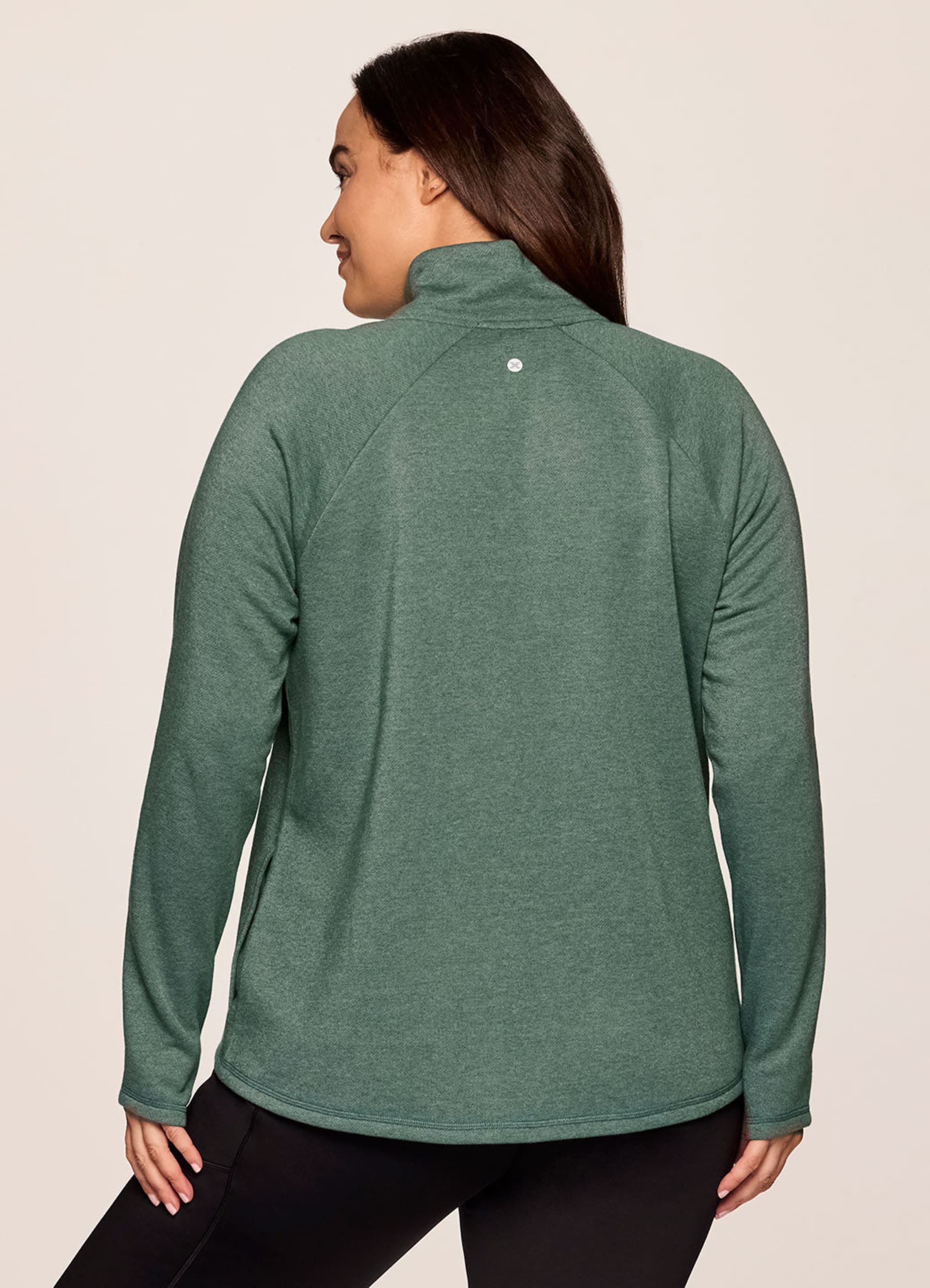 Plus Prime Ready To Roll Fleece Zip Mock Neck Pullover - RBX Active