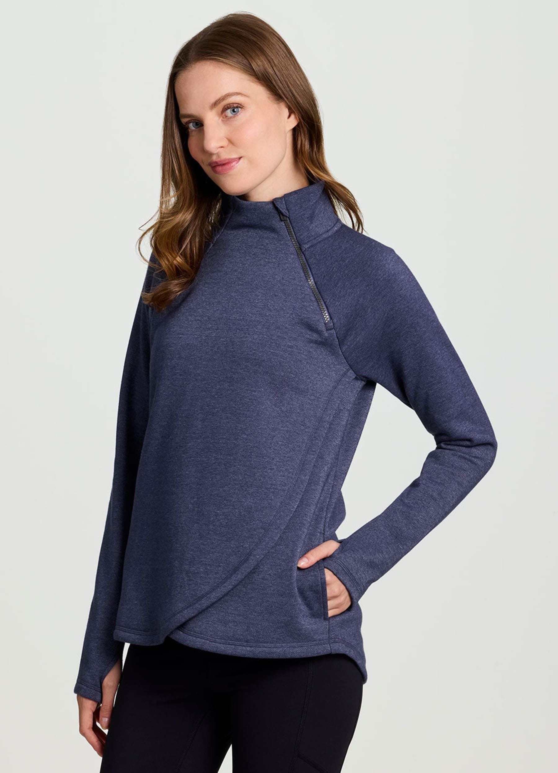 Prime Ready To Roll Fleece Zip Mock Neck Pullover - RBX Active