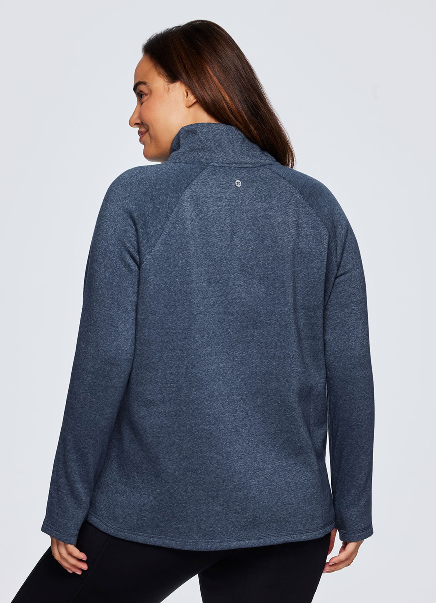 Plus Prime Ready To Roll Fleece Zip Mock Neck Pullover - RBX Active
