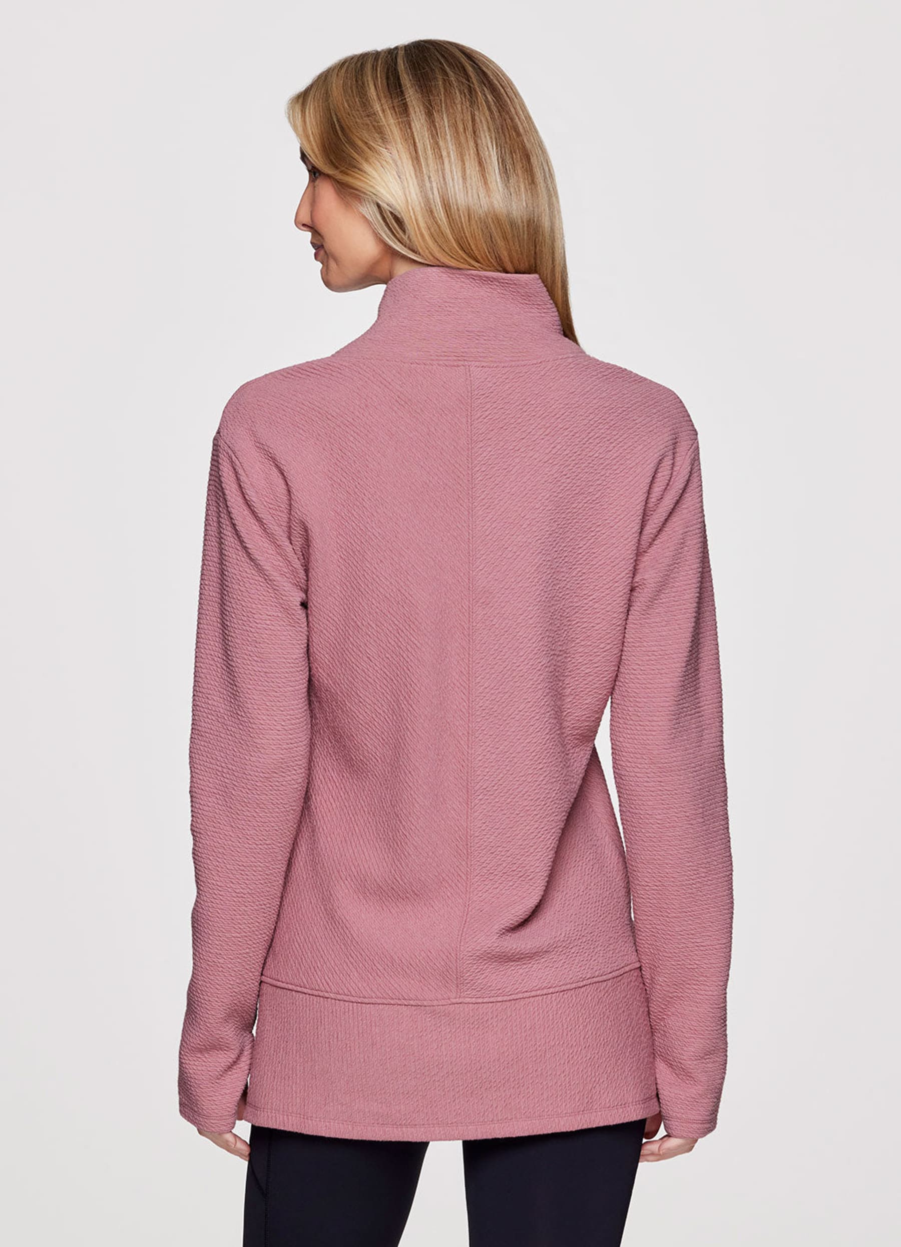 Studio Jacquard Mock Neck Pullover - RBX Active