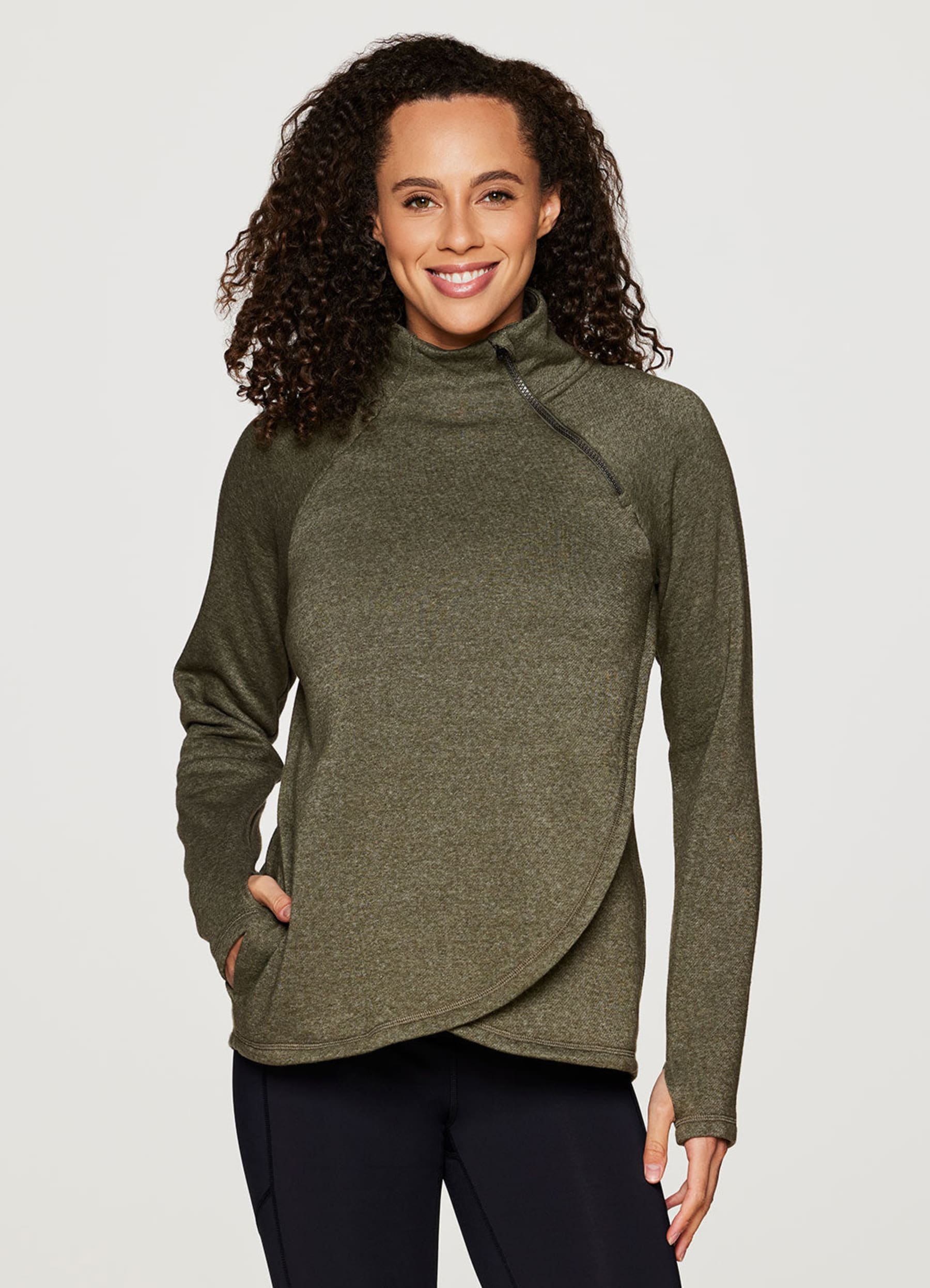 Prime Ready To Roll Fleece Zip Mock Neck Pullover - RBX Active