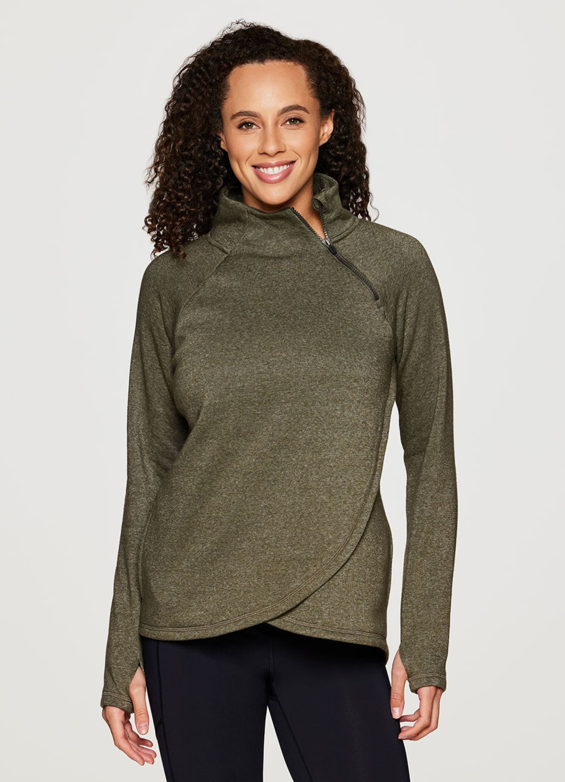 Prime Ready To Roll Fleece Zip Mock Neck Pullover - RBX Active