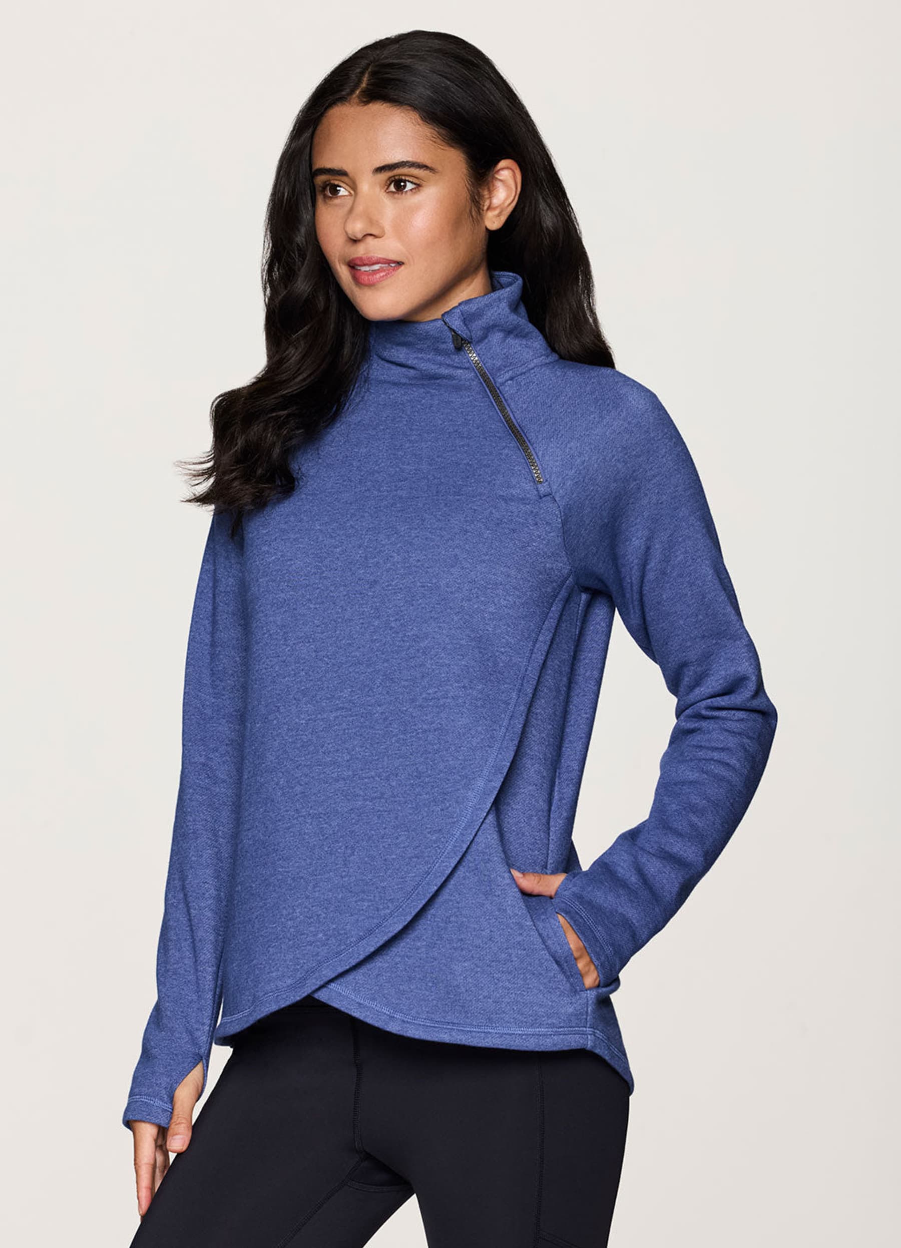 Prime Ready To Roll Fleece Zip Mock Neck Pullover - RBX Active