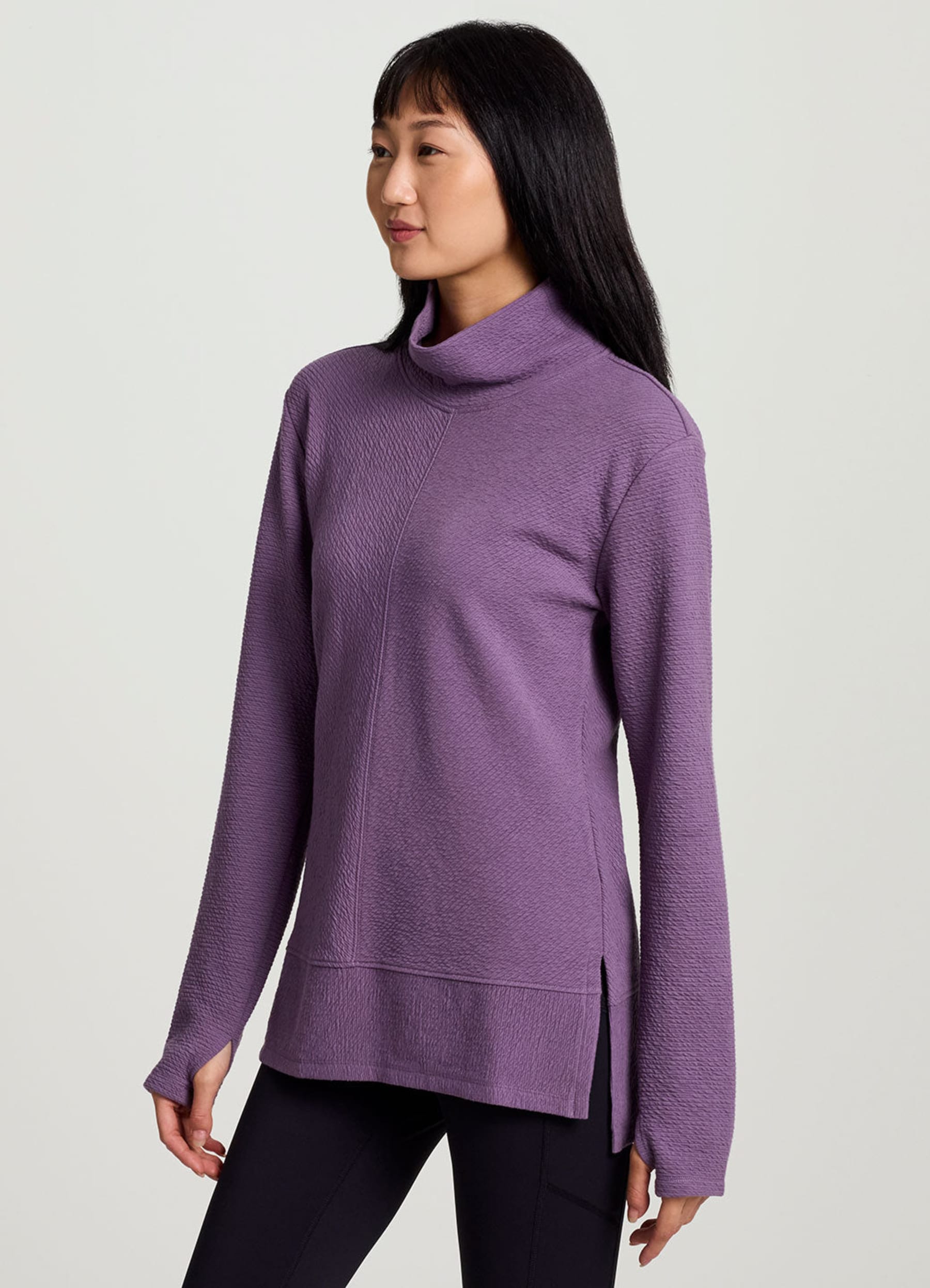 Studio Jacquard Mock Neck Pullover - RBX Active