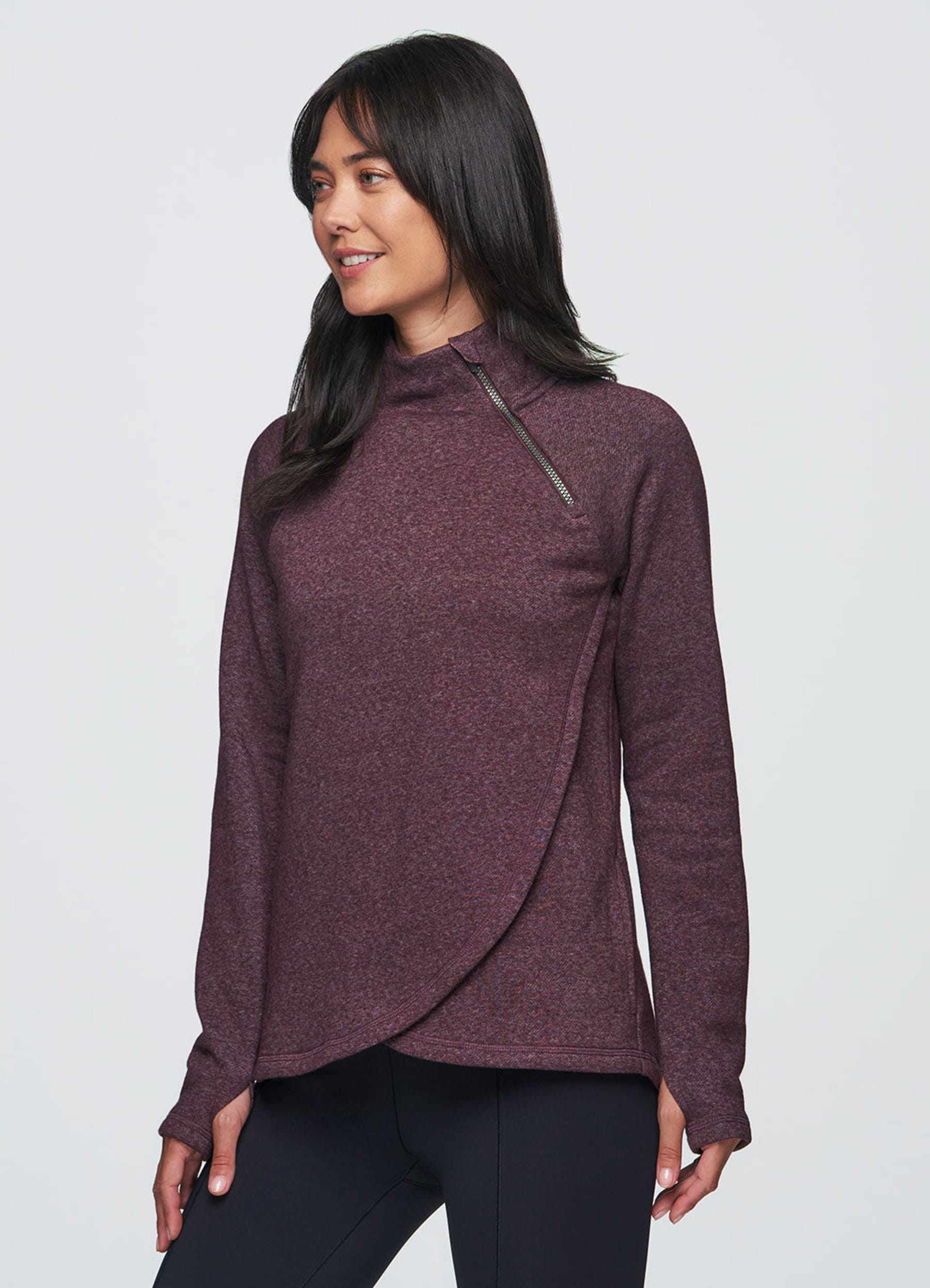 Prime Ready To Roll Fleece Zip Mock Neck Pullover - RBX Active