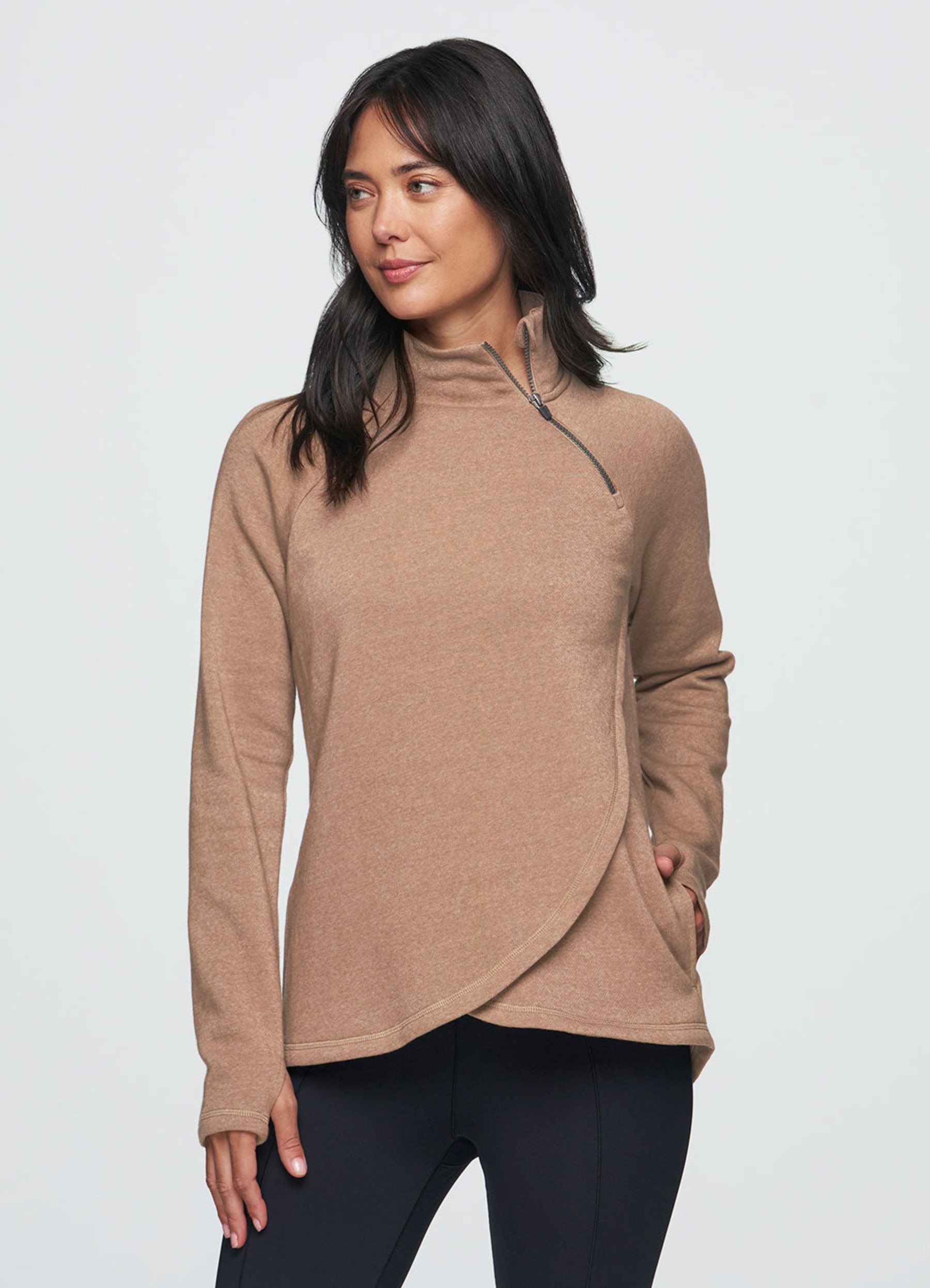 Prime Ready To Roll Fleece Zip Mock Neck Pullover - RBX Active