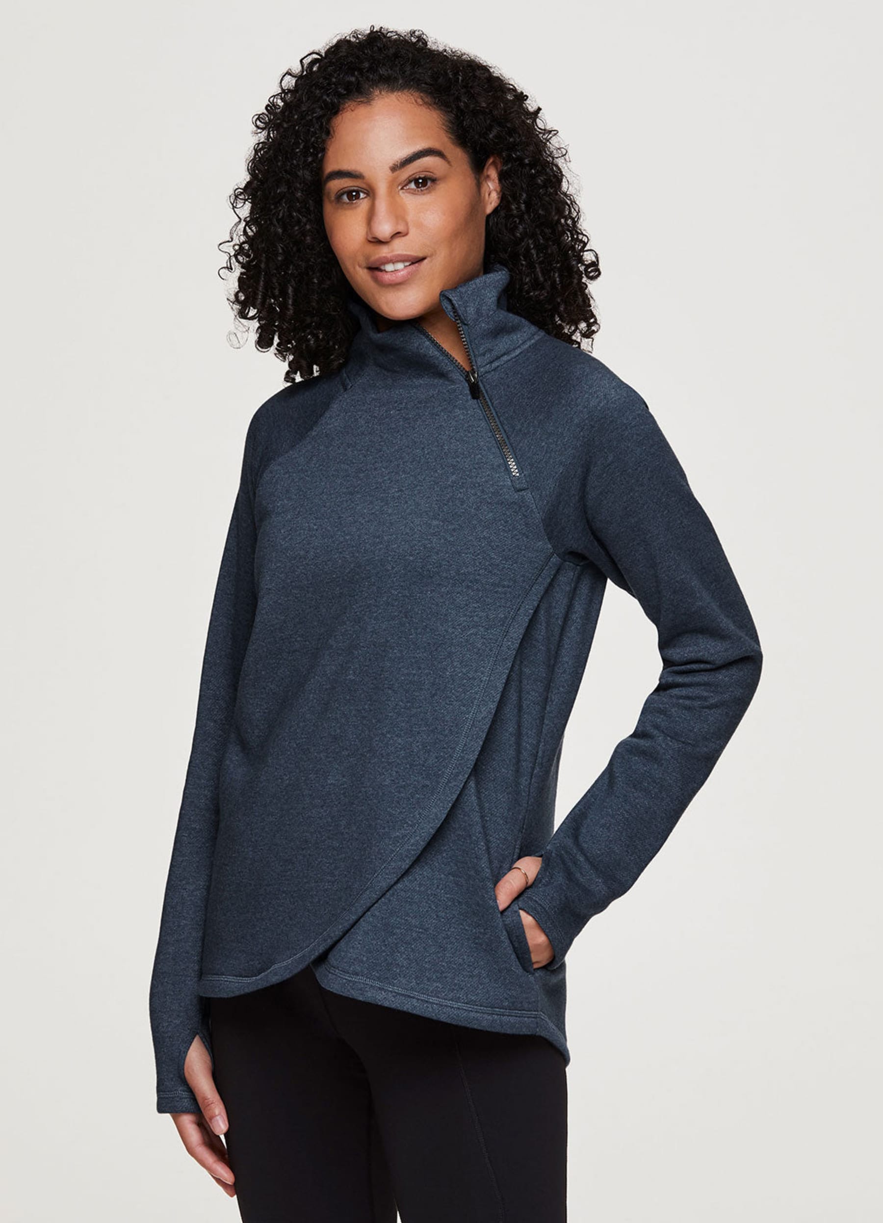 Prime Ready To Roll Fleece Zip Mock Neck Pullover - RBX Active