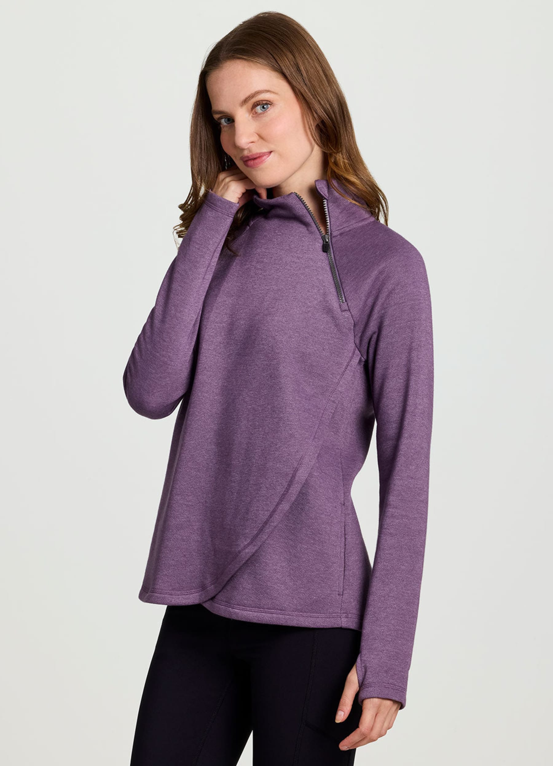 Prime Ready To Roll Fleece Zip Mock Neck Pullover - RBX Active