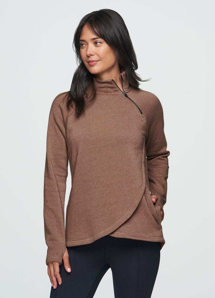 Prime Ready To Roll Fleece Zip Mock Neck Pullover - RBX Active