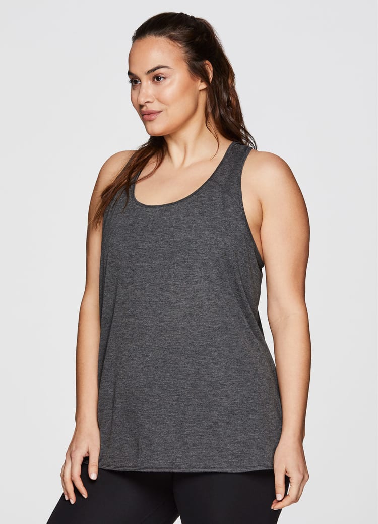 Plus Prime Relaxed Twist Back Tank Top - RBX Active